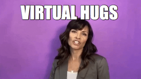 Virtual Hugs GIF by Your Happy Workplace - Find & Share on GIPHY
