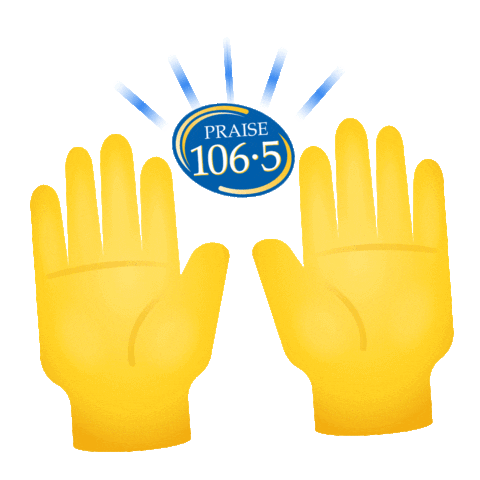 Christian Music Emoji Sticker by PRAISE 106.5 for iOS & Android | GIPHY