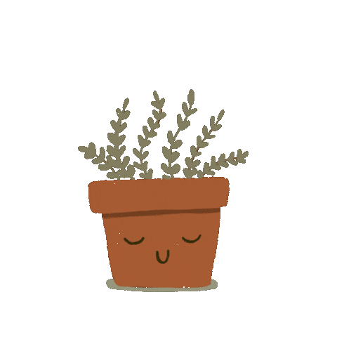 Pot Plant Sticker by El Taller de Magnolia for iOS & Android | GIPHY
