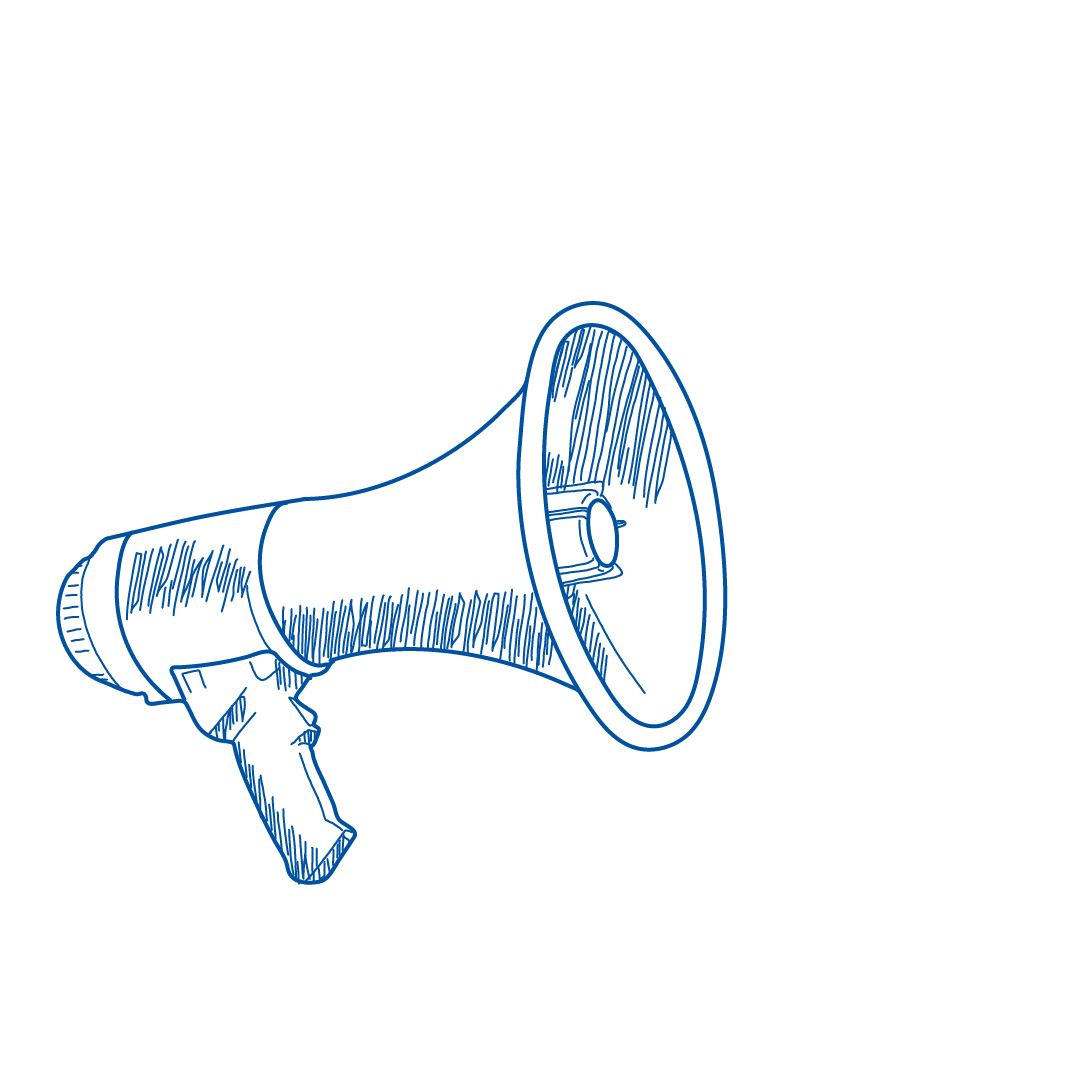 News Megaphone Sticker by #gkb2020 for iOS & Android | GIPHY