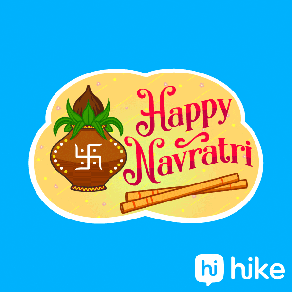 Jai Mata Di Festival Gif By Hike Sticker - Find & Share on GIPHY