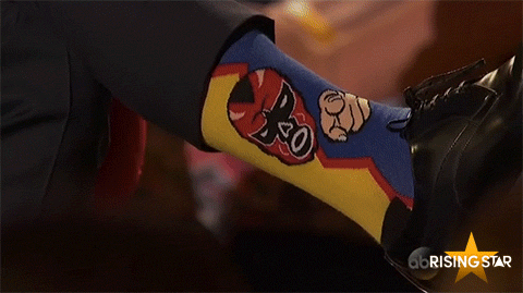 Josh Groban Socks GIF by Rising Star - Find & Share on GIPHY