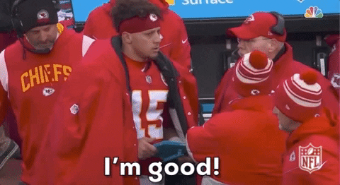 Im Good Kansas City Chiefs GIF by NFL - Find & Share on GIPHY