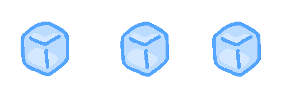 Melting Ice Cube Sticker by milly cohen for iOS & Android | GIPHY