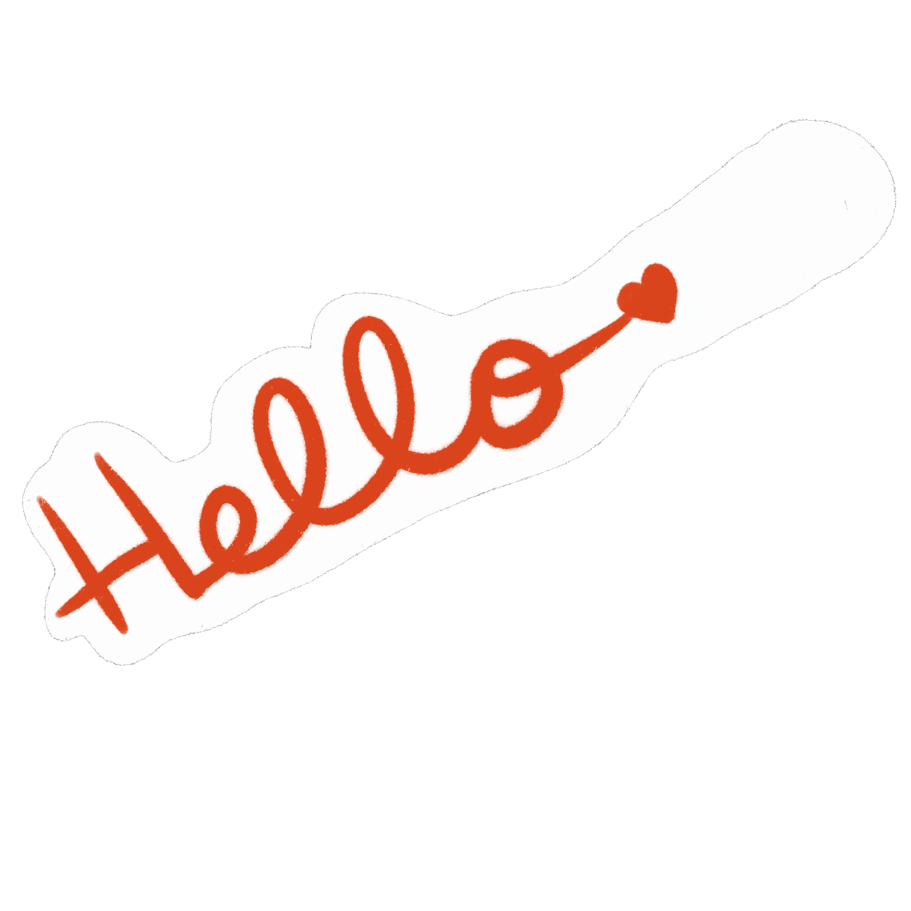 Heart Hello Sticker for iOS & Android | GIPHY