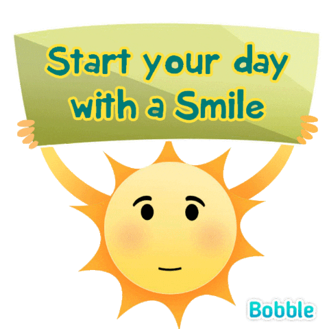Day Smile Sticker by Bobble for iOS & Android | GIPHY