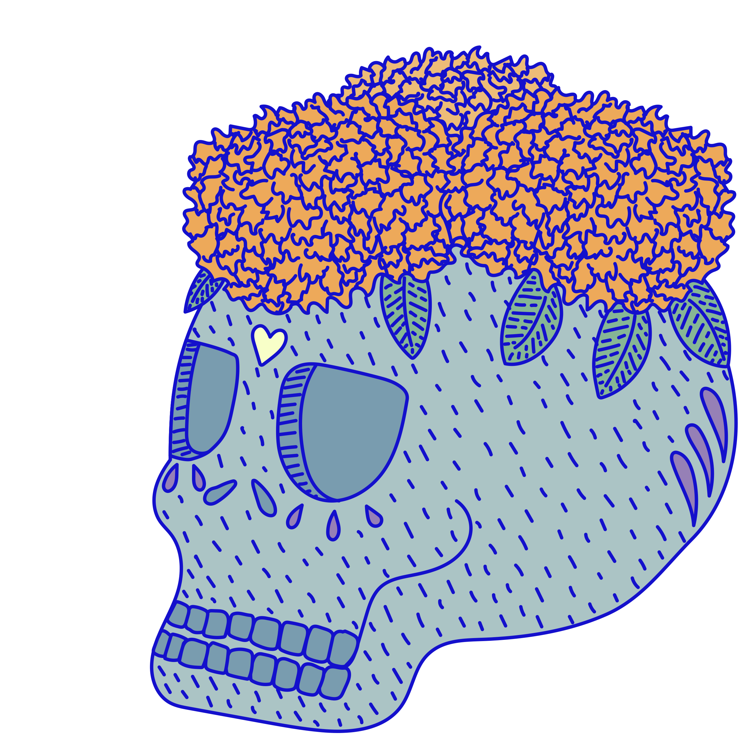 Day Of The Dead Halloween Sticker for iOS & Android | GIPHY