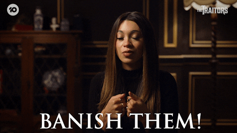 Banish GIF by The Traitors Australia - Find & Share on GIPHY