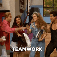 Teamwork Funny Animated Gif