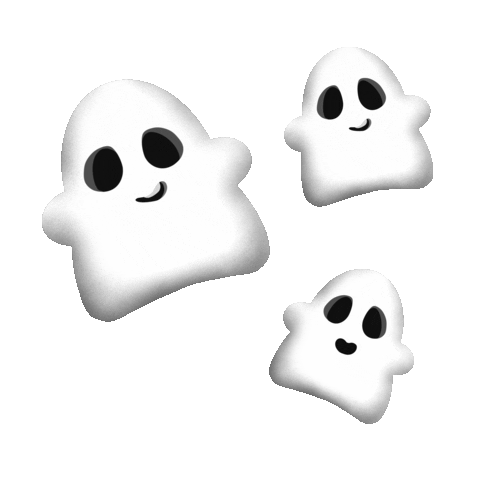 Happy Ghost Halloween Sticker for iOS & Android | GIPHY