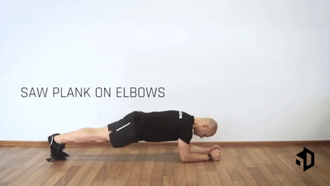 Knee To Elbow Plank