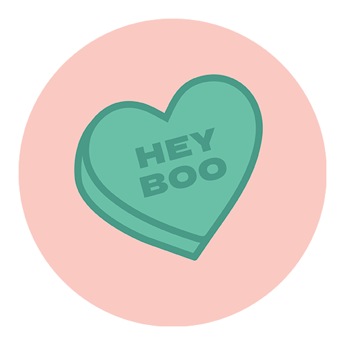 Hey Boo Valentines Day Sticker by Fresh Sends for iOS & Android | GIPHY