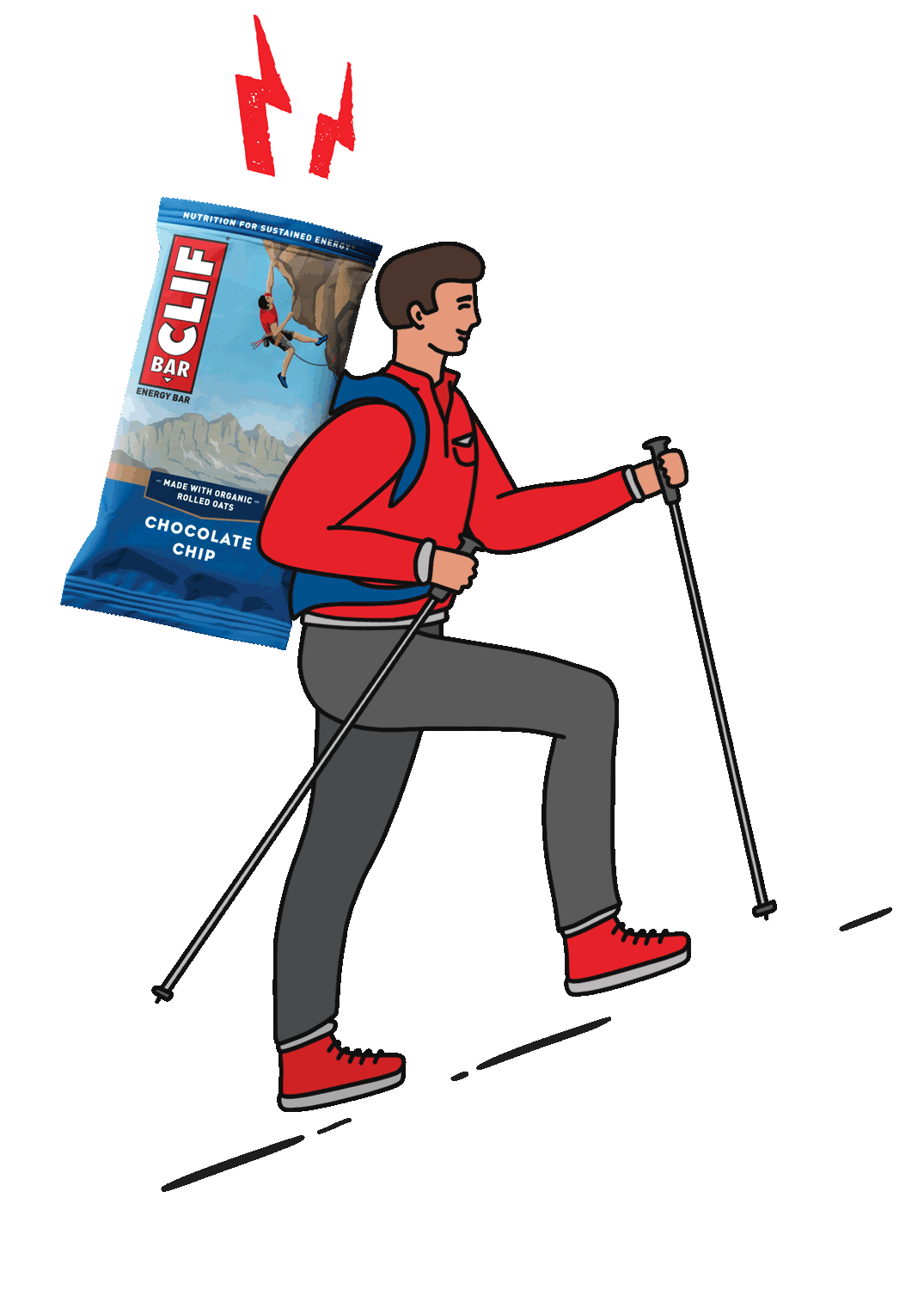 Walk Camping Sticker by CLIF Bar for iOS & Android | GIPHY
