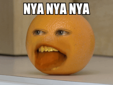 Angry Orange Fruit Gif Find Share On Giphy Fruit Nibblers GIFs Find