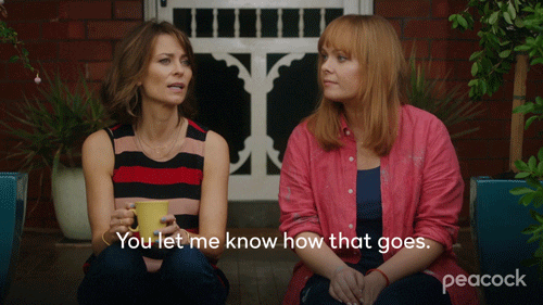 Let Me Know Friends GIF by PeacockTV - Find & Share on GIPHY