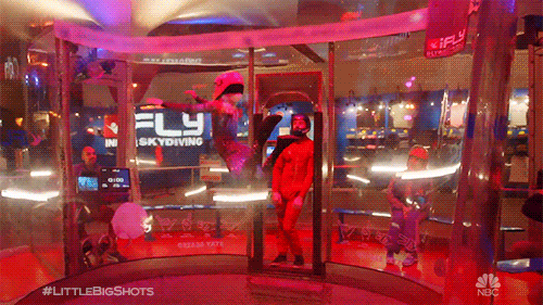 Lbs Indoor Skydiving GIF by NBC - Find & Share on GIPHY