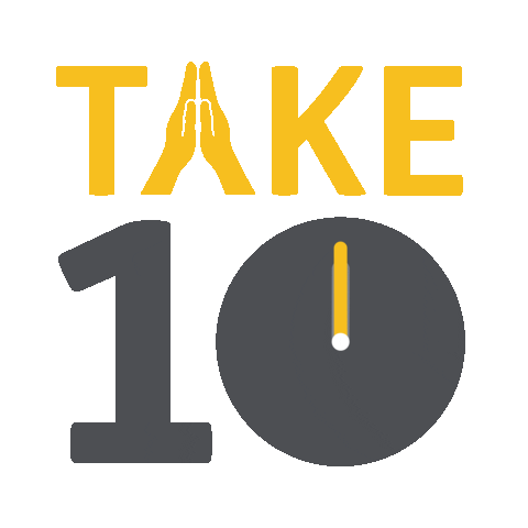 Take 10 Time Sticker by One YMCA for iOS & Android | GIPHY