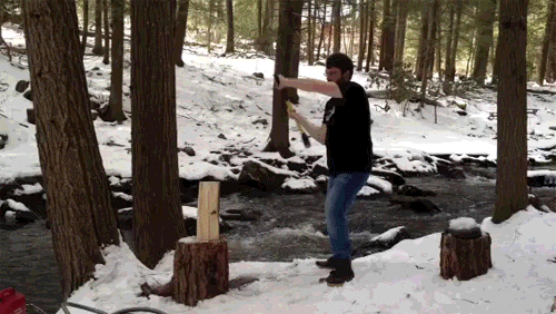 Chopping Wood GIFs - Find & Share on GIPHY