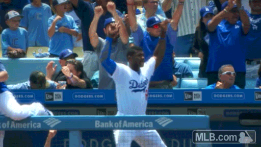 Los Angeles Dodgers Dancing GIF by MLB - Find & Share on GIPHY