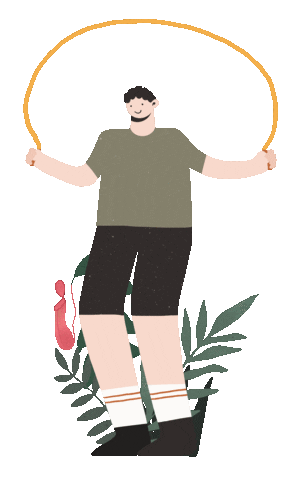 Jumping Rope Skipping Sticker by yessiow for iOS & Android | GIPHY