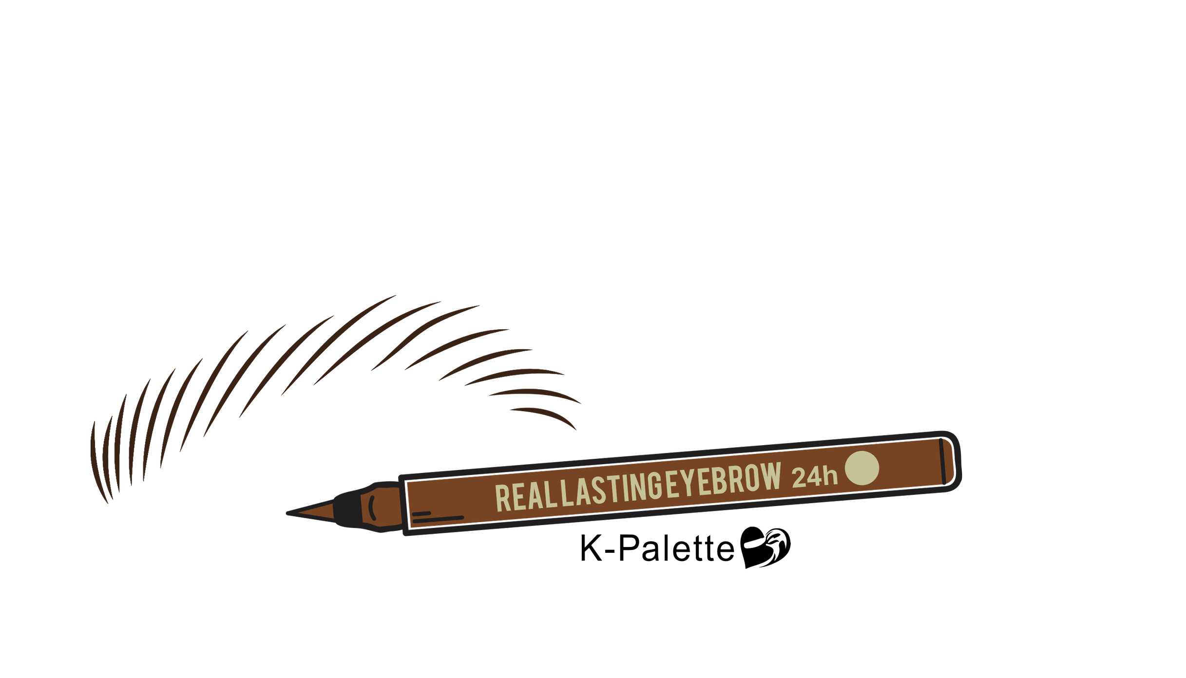 Eyebrows Kilay Sticker by K-Palette for iOS & Android | GIPHY