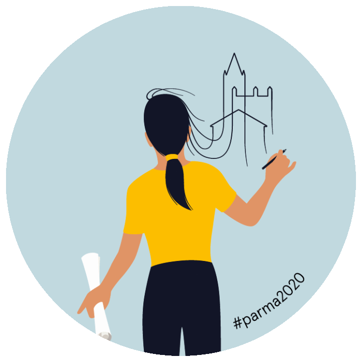 Illustration Parma2020 Sticker by Parma Capitale Italiana della Cultura ...