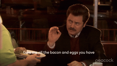 Ron Swanson Gif Bacon