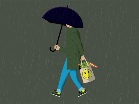 Rain Walking GIF - Find & Share on GIPHY
