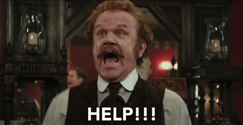 Scream Help GIF by Holmes & Watson - Find & Share on GIPHY