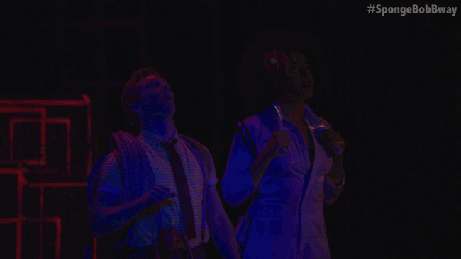 Scared Sandy Cheeks GIF by The SpongeBob Musical - Find & Share on GIPHY