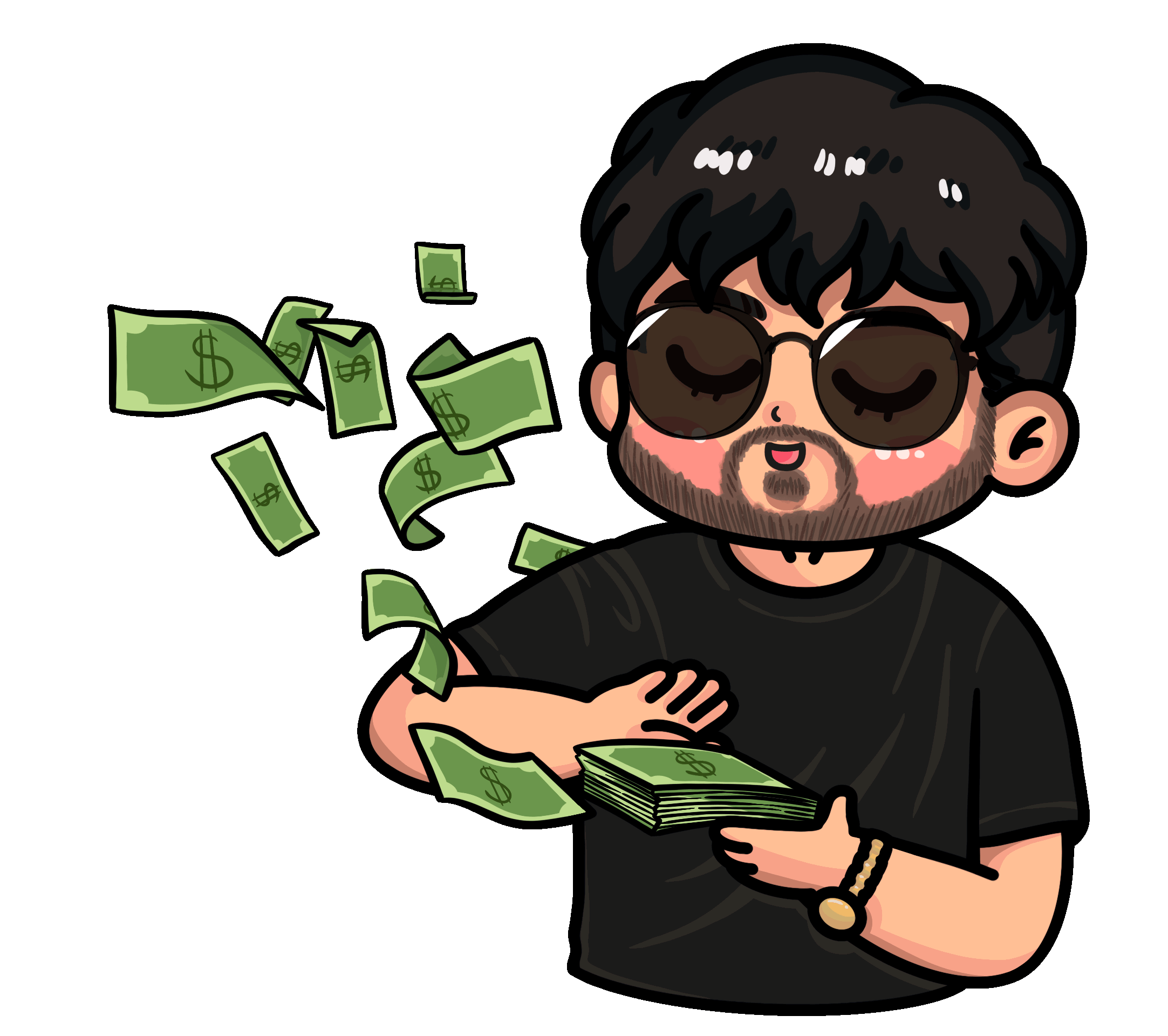 Money Dollars Sticker by R3HAB for iOS & Android | GIPHY