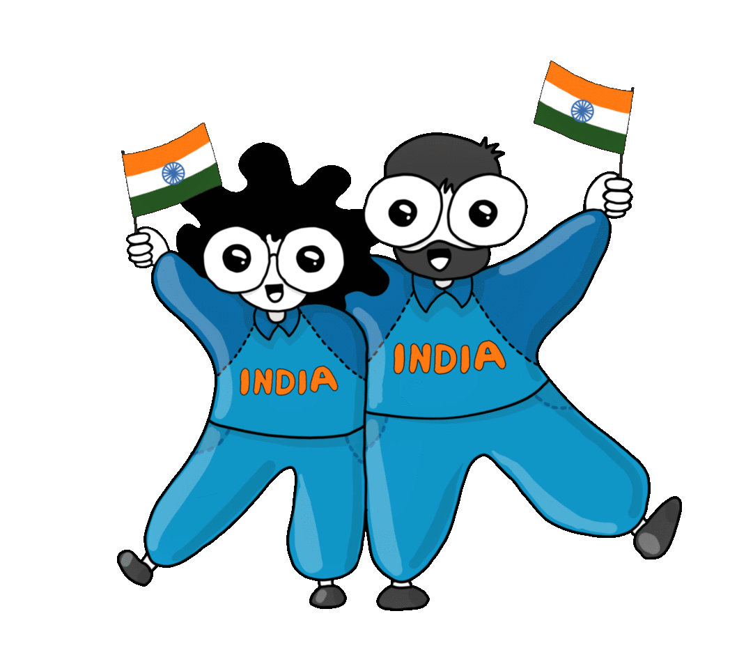 Bleed Blue Indian Cricket Team Sticker by mydoodlesateme for iOS ...