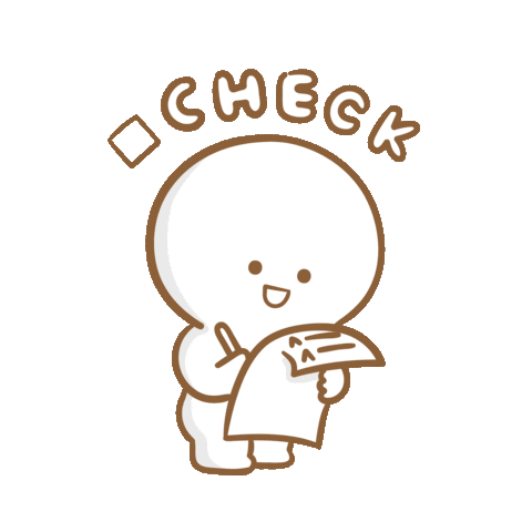 Check Checklist Sticker by baobaonevertell for iOS & Android | GIPHY