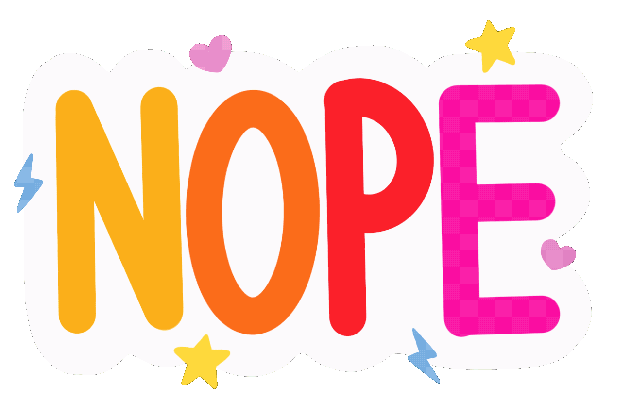 No Sticker by Elsa Isabella for iOS & Android | GIPHY