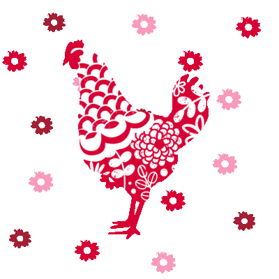 Chicken Hen Sticker by Sertina for iOS & Android | GIPHY