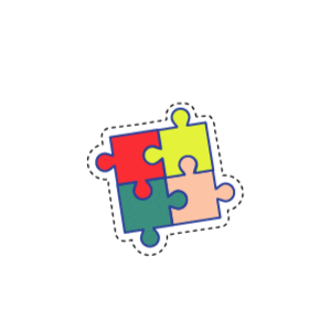 Puzzle Piece Sticker by Agence DUNK! for iOS & Android | GIPHY
