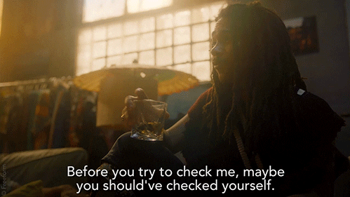 Check Yourself Before You Wreck Yourself Gif