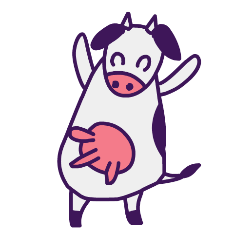 Dancing Cow Animated Gif