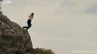Person Jumping Off Cliff Gif