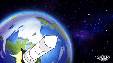 Snoopy in Space by Peanuts | GIPHY