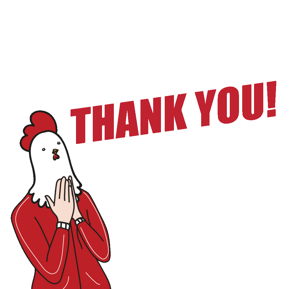 Thanks Thank You Sticker by Jinjja Chicken for iOS & Android | GIPHY