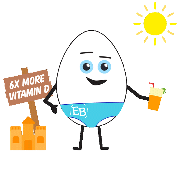 Vitamin D Summer Sticker by Eggland's Best Eggs for iOS & Android | GIPHY