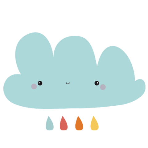 Rainbow Rain Sticker for iOS & Android | GIPHY