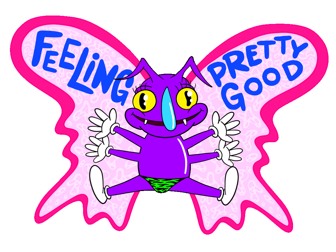 Happy Feeling Good Sticker by Richie Brown for iOS & Android | GIPHY