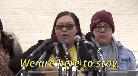 We Are Here To Stay GIFs - Get the best GIF on GIPHY