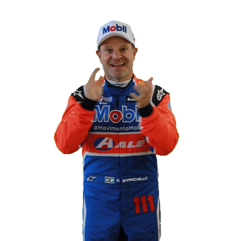 Rubens Barrichello Sticker by Stock Car Brasil for iOS & Android | GIPHY