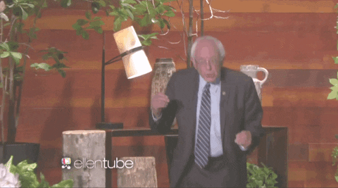 New trending GIF tagged dancing bernie sanders ellen… | Trending Gifs