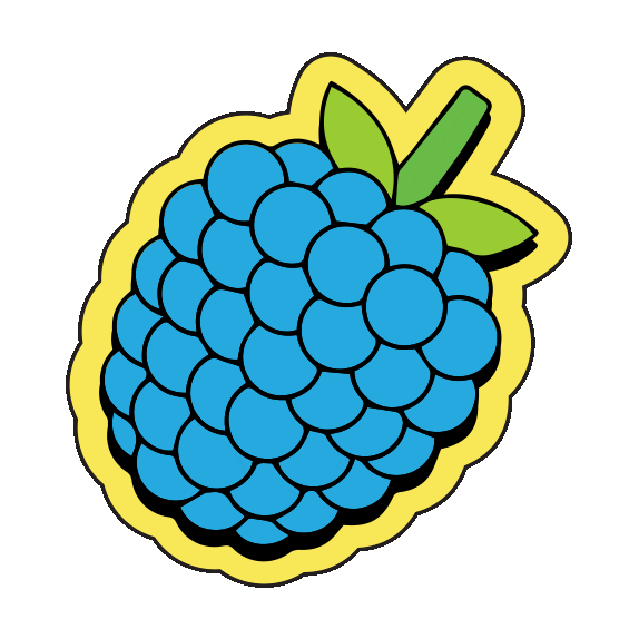 Cartoon Blue Raspberry