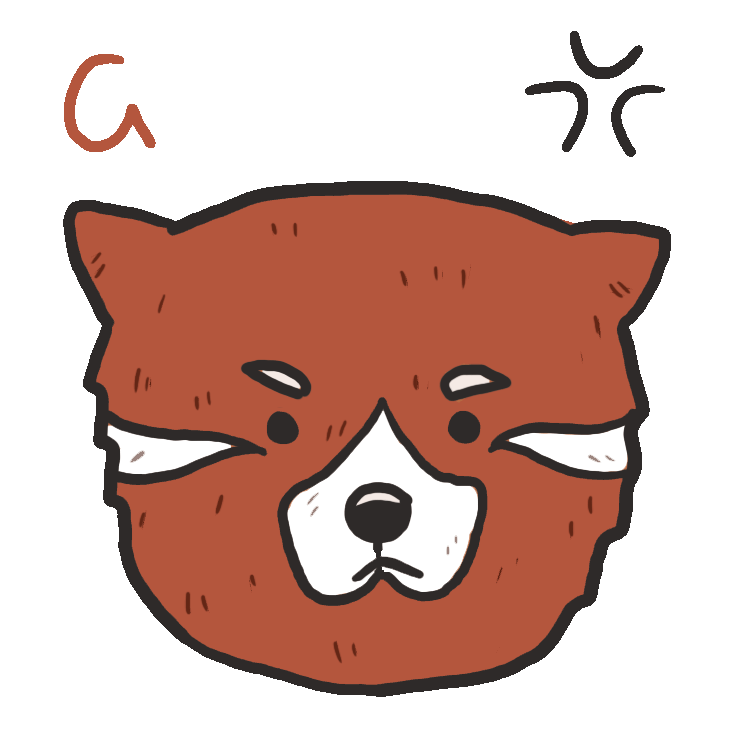 Angry Red Panda Sticker by Rhiannon Kate for iOS & Android | GIPHY