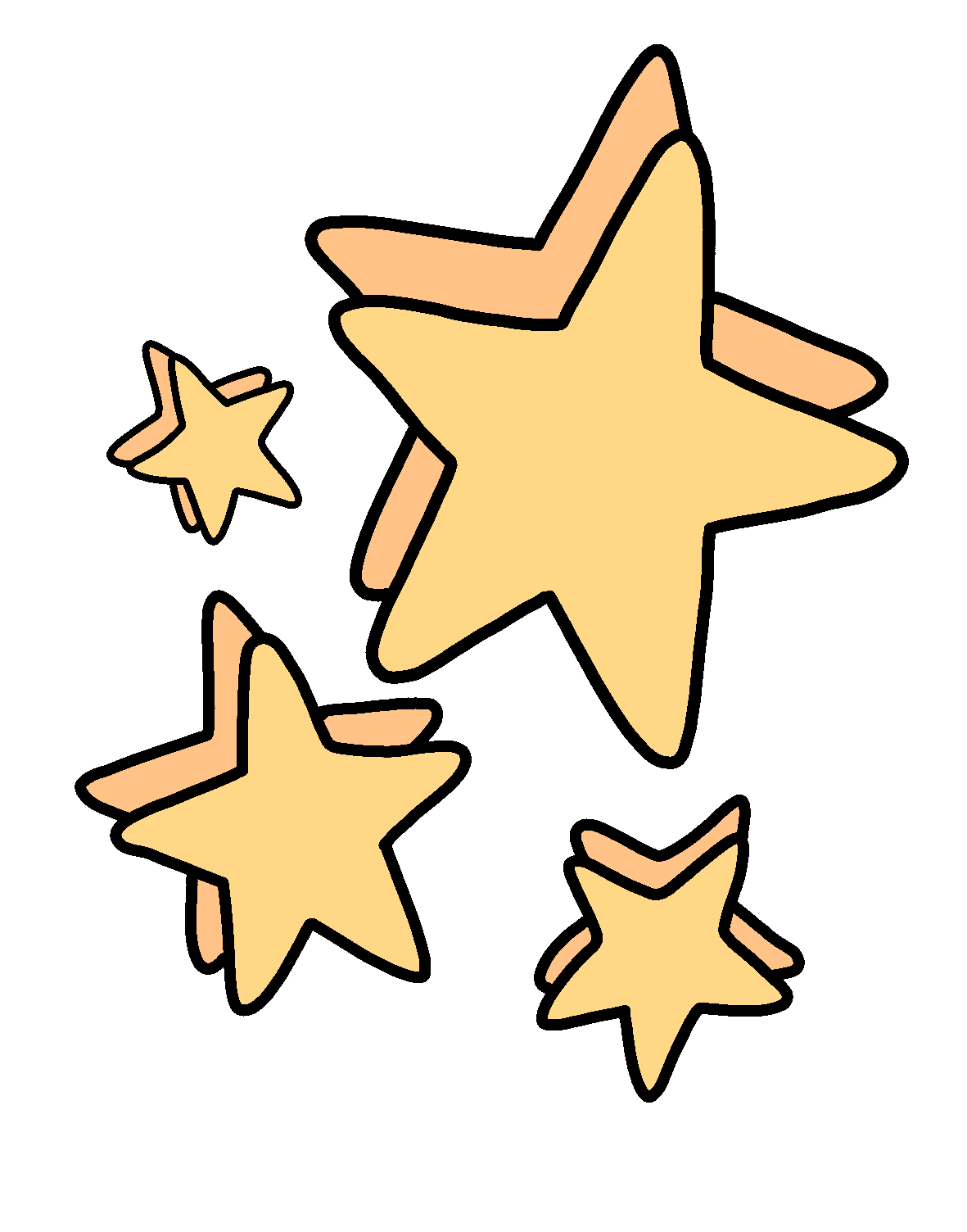 Yellow Stars Sticker for iOS & Android | GIPHY